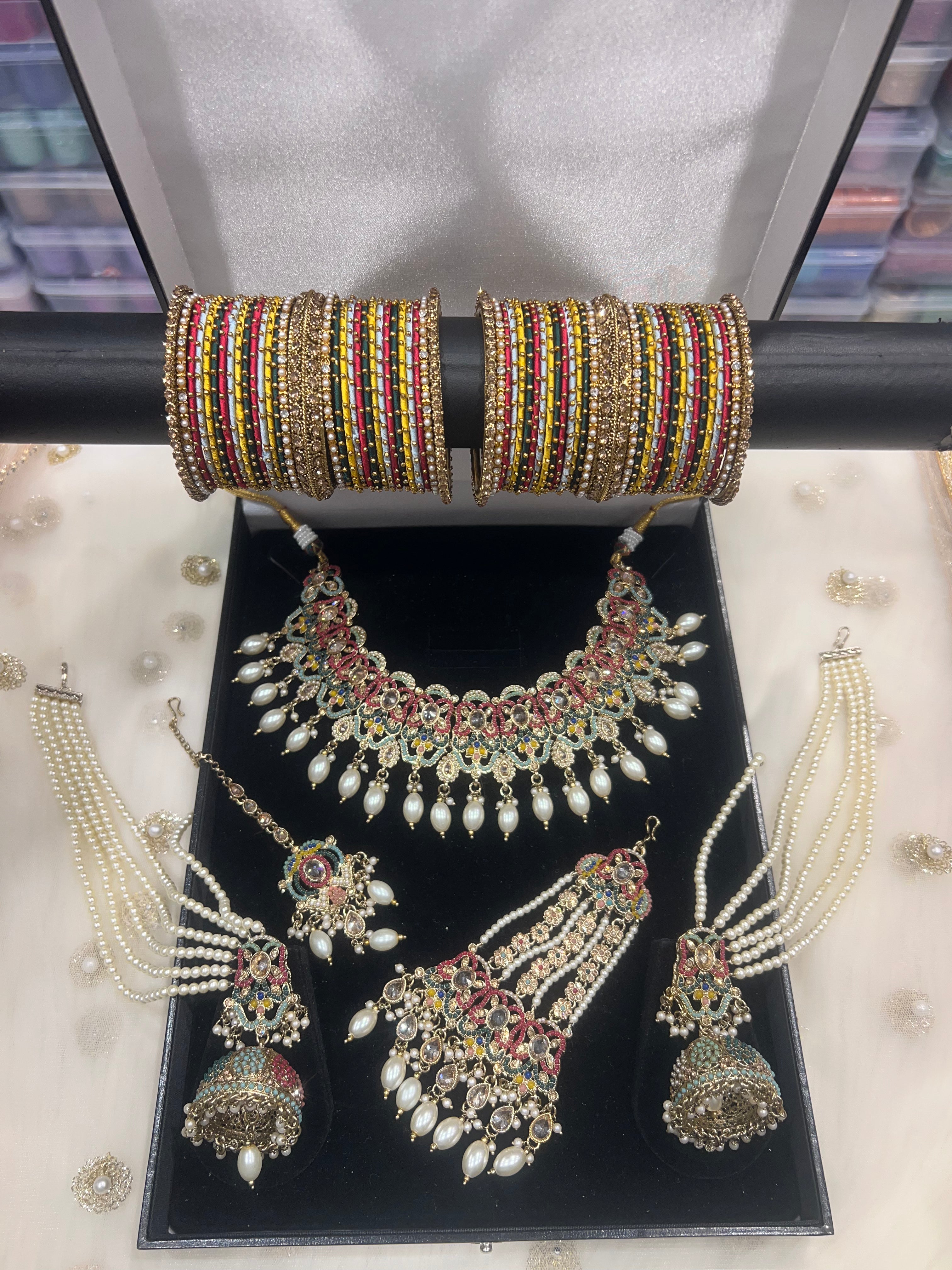 RUHIKA - Multi Bundle Set – Kundan Jewellery